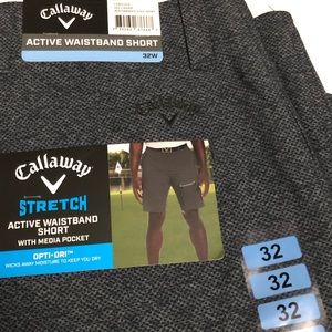 Callaway | Shorts | Callaway Men Golf Shorts 32w Caviar Gray Optidri ...